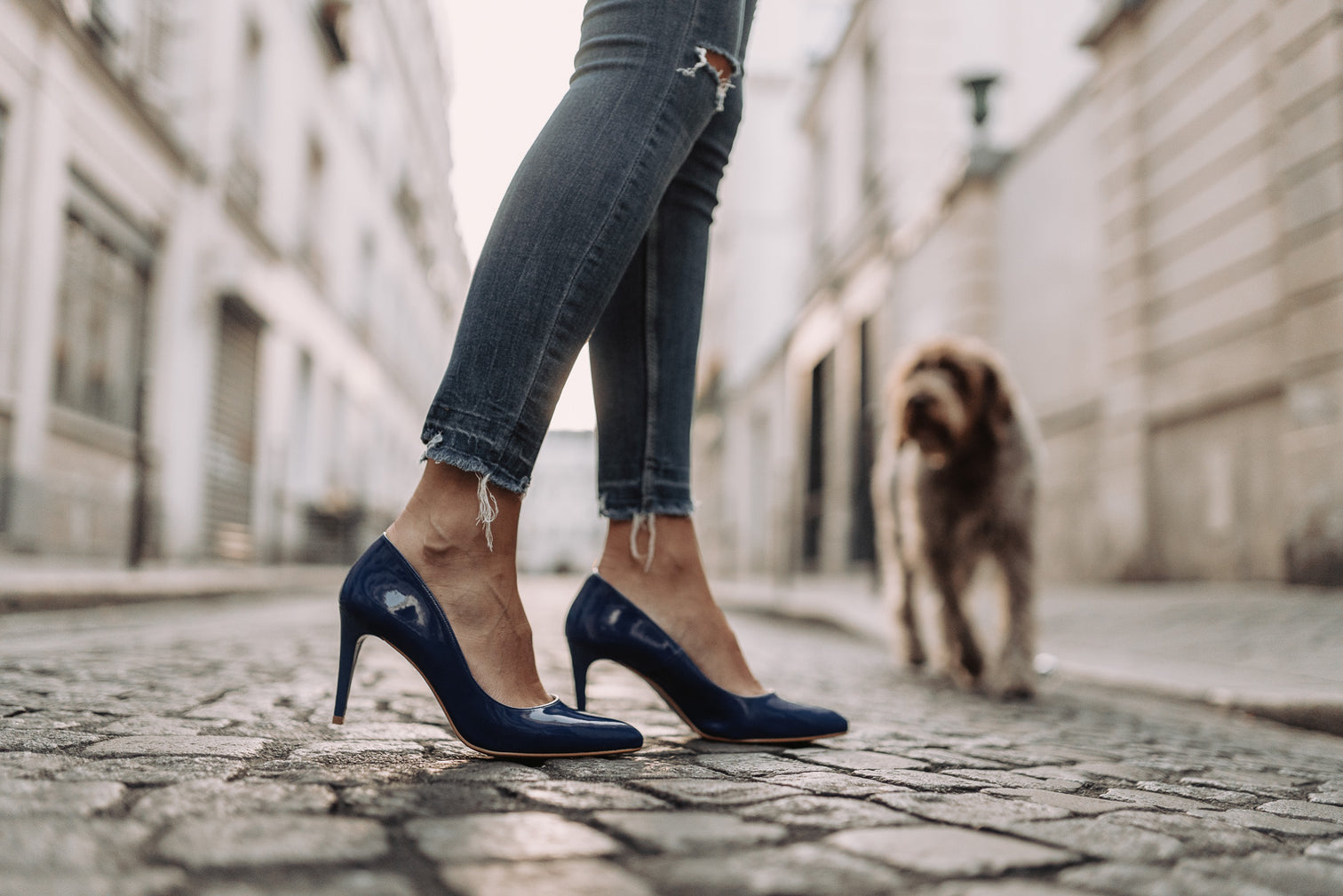 Nude Nirvana 8cm Heels - Chic & Comfortable Faux Suede Leather Pumps ...