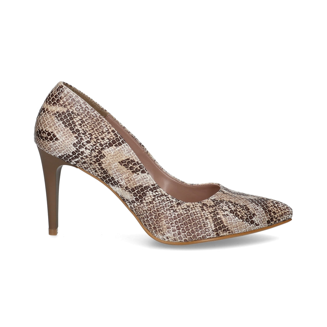 Florida Snake 8cm Heels - Stylish & Comfortable Python-inspired Faux ...